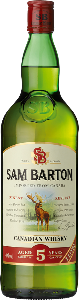 Canadian Whisky Sam Barton 100cl. - Bardinet